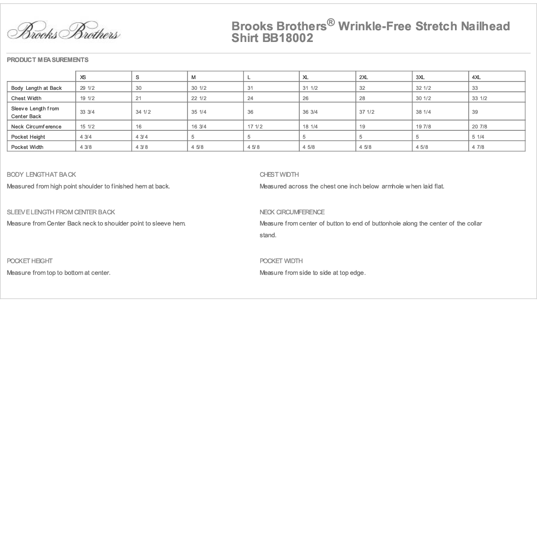 Brooks Brothers Wrinkle-Free Stretch Nailhead Shirt BB18002 - Titan ...