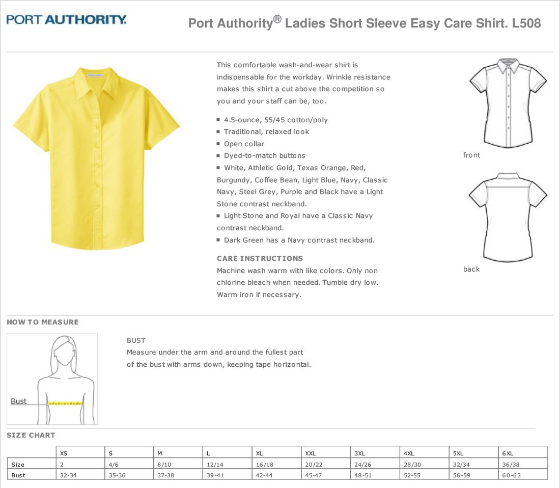 Port Authority Ladies Short Sleeve Easy Care Shirt - IowaDOT